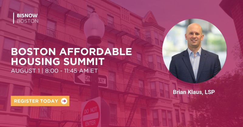 Brian Klaus to Speak at Bisnow Boston Affordable Housing Event